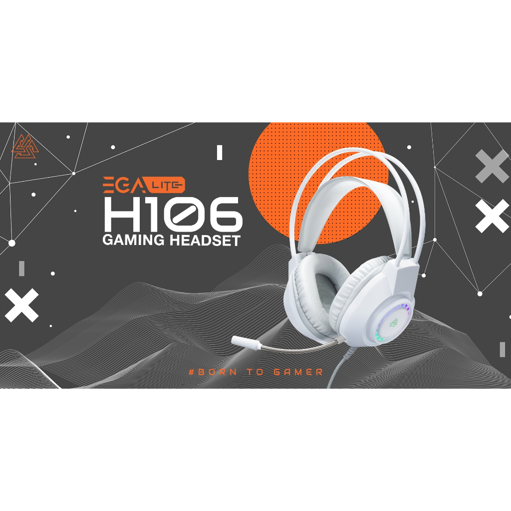 EGA LITE H106 หูฟังเกมมิ่ง Gaming Headset รุ่นนี้เชื่อมต่อผ่านสาย USB ...