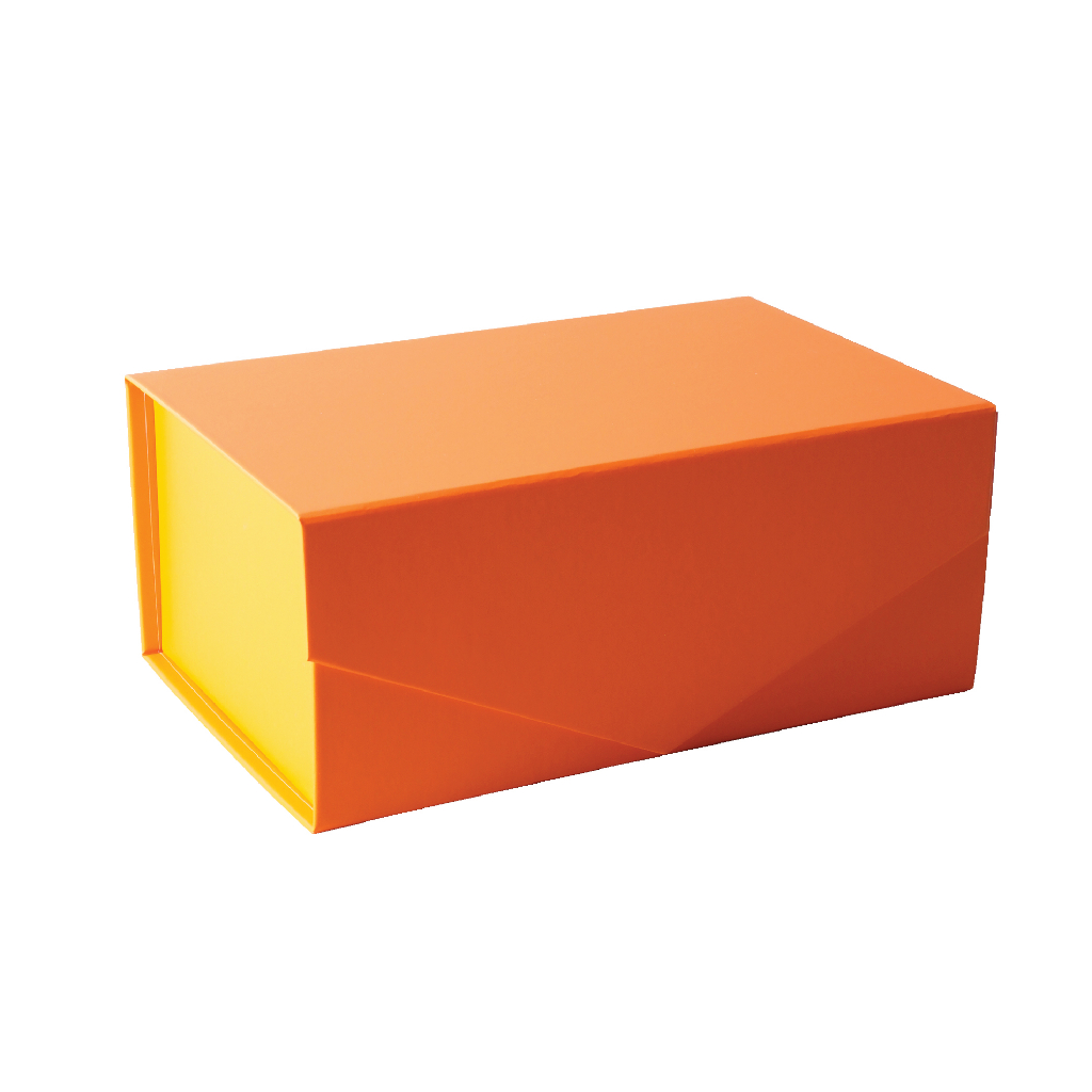 Gift box - Matt Magnetic foldable box - Red/Navy/Orange/Green กล่องพับ ...