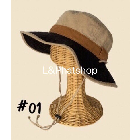 หมวกบักเก็ต bucket hats เดินป่า แคมป์ปิ้ง เดินชิวสายเที่ยว ลายสวยตรงปก ...