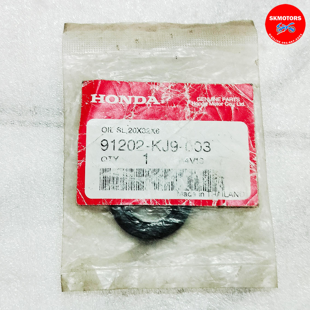 ซีลกันน้ำมัน, 20x32x6 รหัส 91202-KJ9-003 สำหรับรถรุ่น HONDA AIR BLADE ...