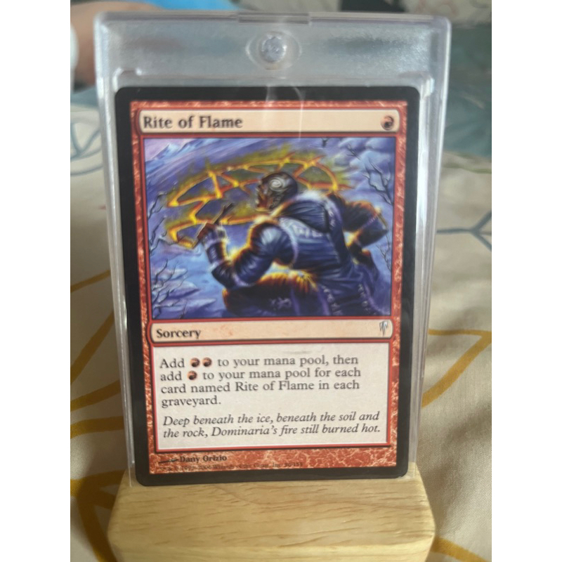 การ์ด MTG Rite of Flame Red Magic the Gathering EDH รุ่น Coldsnap สภาพ ...