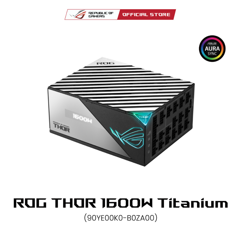 ASUS ROG THOR 1600W Titanium (90YE00K0-B0ZA00), Power Supply, 80Plus ...