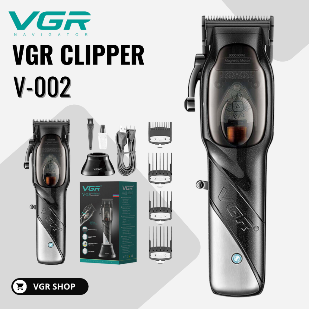 รุ่นใหม่ VGR รุ่น V-002 ปัตตาเลี่ยนไร้สาย พร้อมแท่นชาร์จ พร้อมส่งจากไทย ...