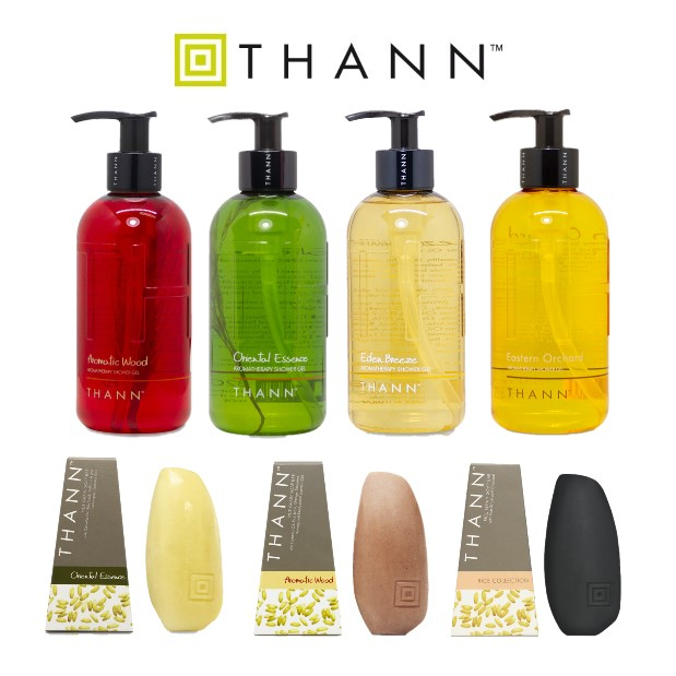 THANN Shower Gel 320ML (เจลอาบน้ำ) Soap Bar 100g (สบู่อาบน้ำ) Eden Breeze / Aromatic Wood ...