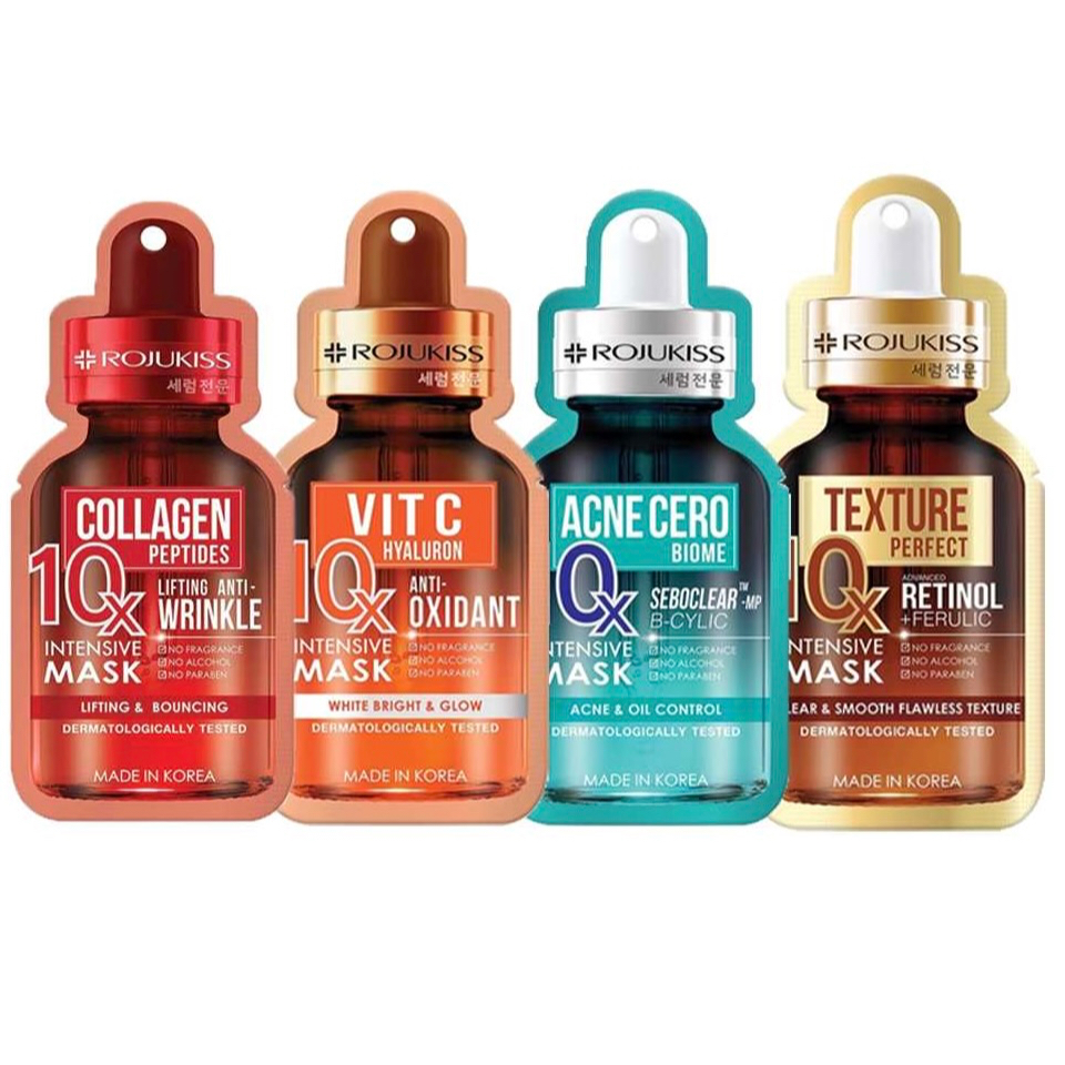 ROJUKISS 10X Intensive Mask มาส์กแผ่น 24ml มี 4 สูตร | Shopee Thailand