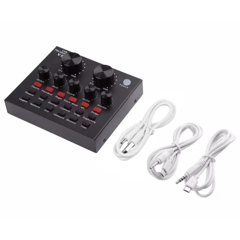 V8 เสียงการ์ด DJ Studio ไมโครโฟนคอนเดนเซอร์ Mic V8 การ์ดเสียง PC ...