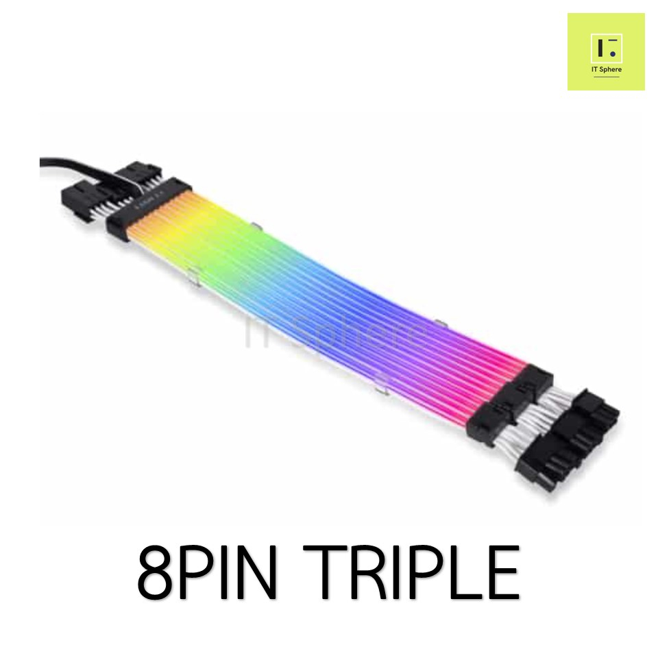 สายถัก Lian Li STRIMER Plus 24 V2 rgb 8pin 6+2 12 16pin 24pin STRIMER lianli for 3000,4000 ...
