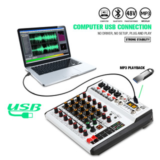 M6-99 / M8-99 Mixer 6 ช่อง DPS99 รองรับการเล่น PC/USB/MP3/Bluetooth หลายอุปกรณ์ที่เชื่อมต่อกับ ...