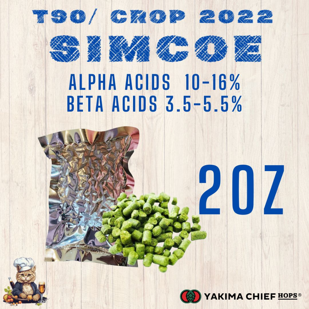 ฮอปทำเบียร์ ฮอป T90 Simcoe Hops Crop 2022 [Yakima Chief Hops] | Shopee ...