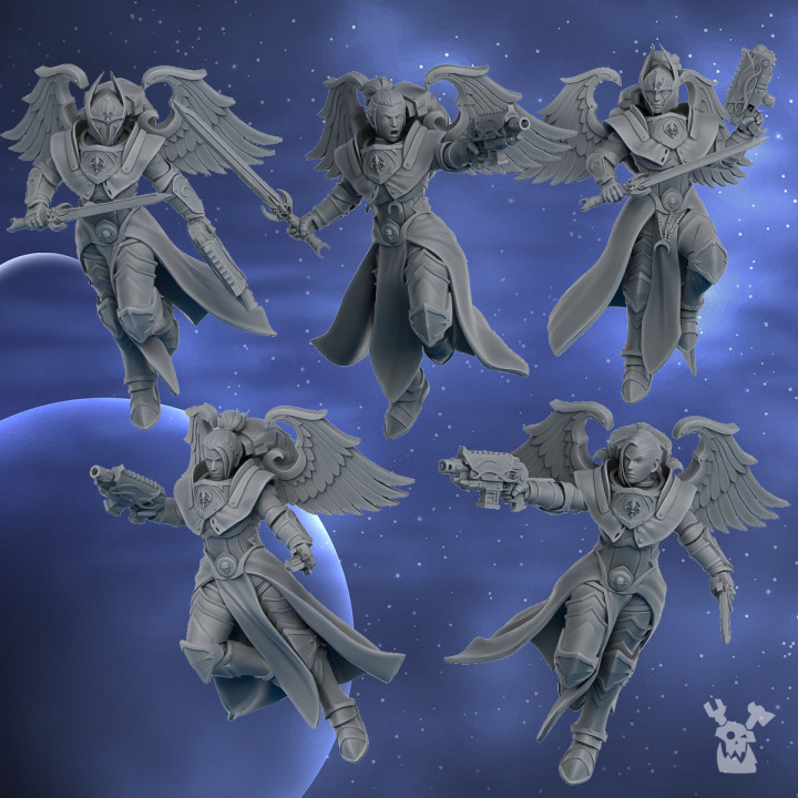 Silver Moon Daughters - Lunar Angels -High quality and detailed 3d ...