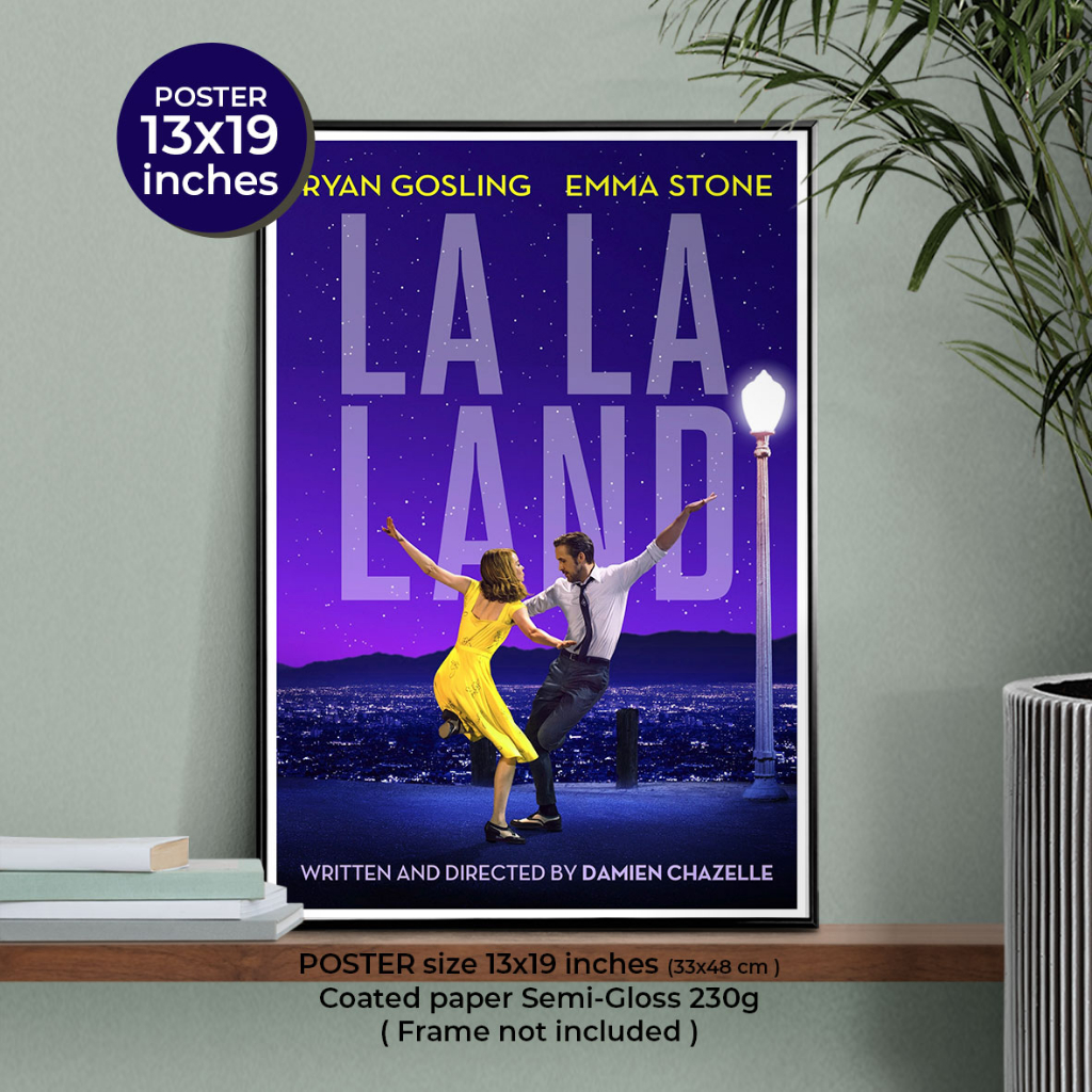 La La Land POSTER - Ryan Gosling,Emma Stone โปสเตอร์ภาพขนาด 33X48 cm ...
