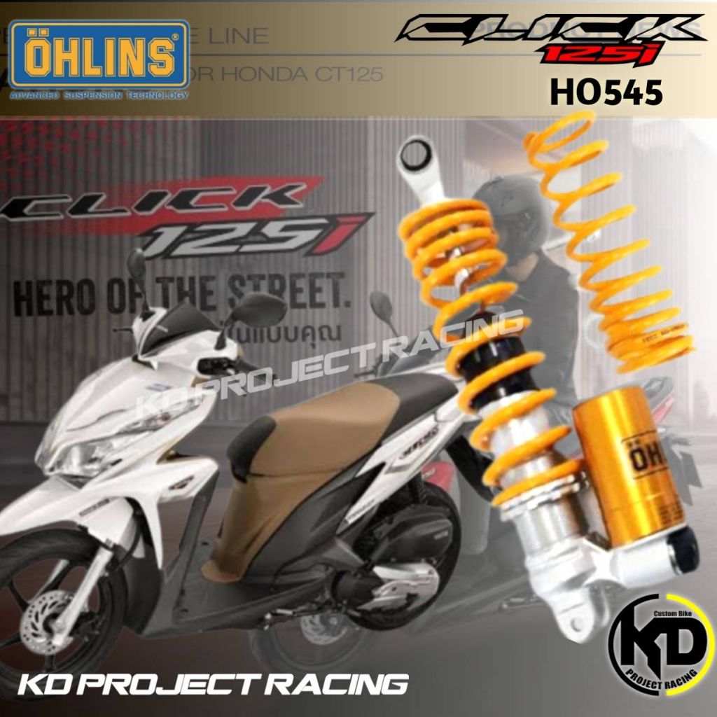 โช๊คหลัง Ohlins HO 545 HONDA Click 125 , Honda Giorno+ ,Lead125 ได้ ...