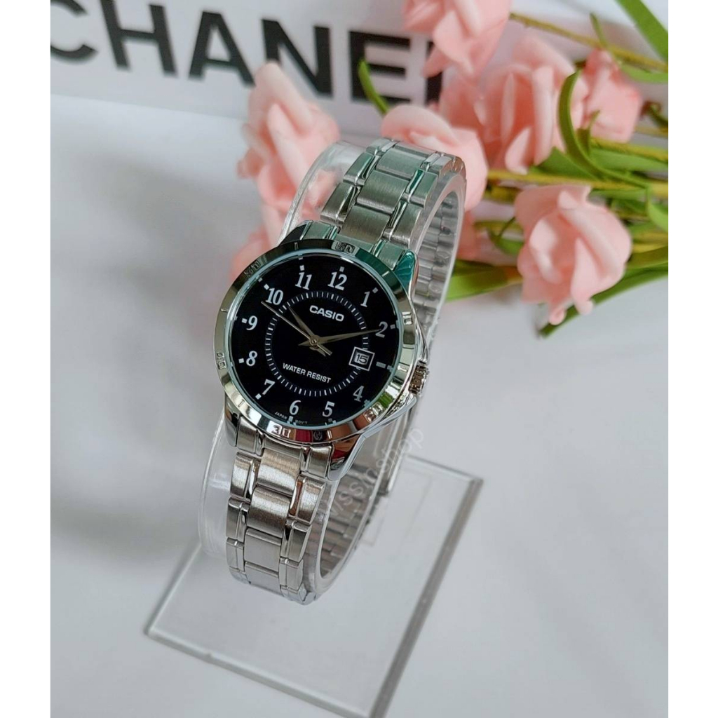 นาฬิกา Casio รุ่น LTP-V004D นาฬิกาผู้หญิง สายแสตนเลส -ของแท้ 100% รับประกันศูนย์ CMG 1 ปีเต็ม ...