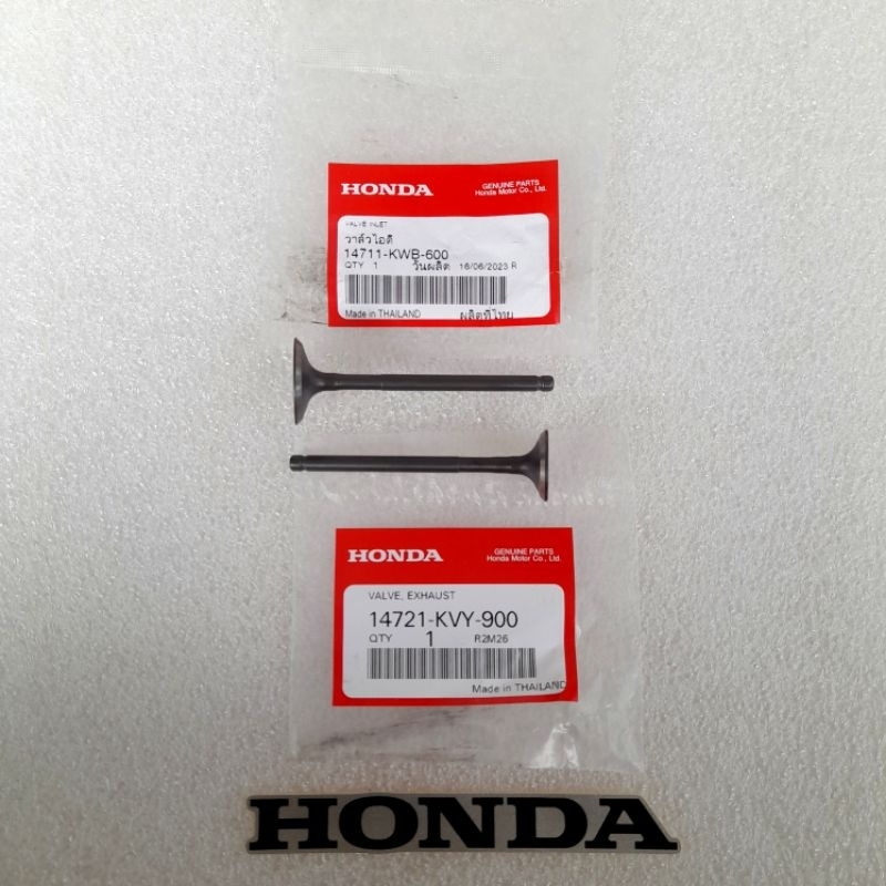 วาล์วไอดี + วาล์วไอเสีย HONDA แท้ศูนย์ Wave110 i ( ปี2009-2017 ...