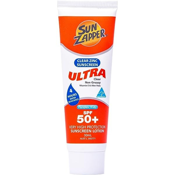 Sun zapper clear zinc oxide sunscreen ultra SPF50+ ซัน แซปเปอร์ โลชั่น ...