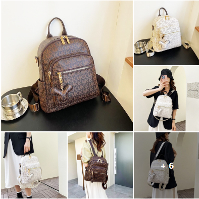 เป้สะพายหลังผู้หญิงทำงาน แบรนด์ Michael Kore มาแบบเลุคเท่ๆ จุของได้เยอะ ...