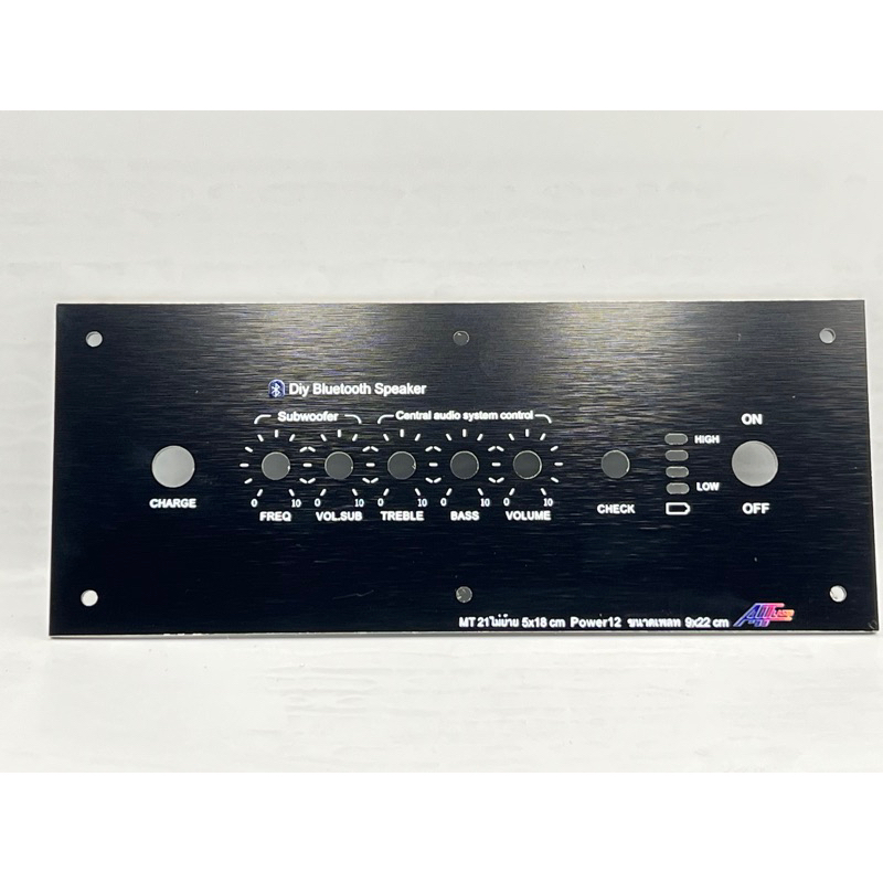 เพลท รุ่นZK-MT21 ไม่ย้าย (ไม่เจาะAux)ช่อง5*18 วัตแบตแบบขีด ตู้บลูทูธDIY ...