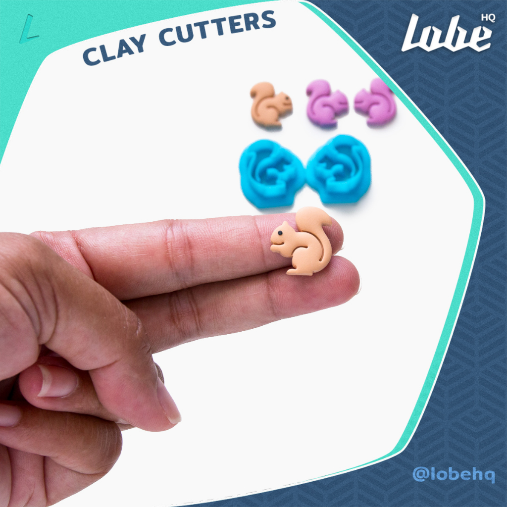 Squirrel Shape A Clay Cutter/ Clay Tools/ Polymer Clay Cutter/ แม่พิมพ์กดดินโพลิเมอร์รูปทรง ...