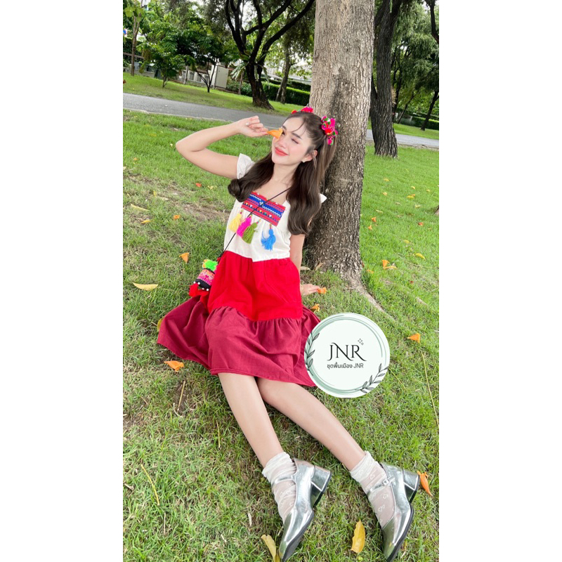 ชุดดอย รุ่นขนมชั้น ความยาวเท่าเข่า น่ารักๆ พร้อมส่งคะ | Shopee Thailand