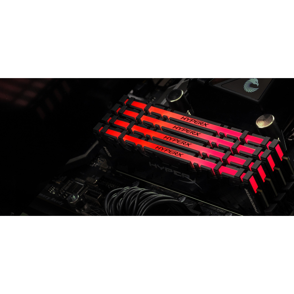 แรม RAM DDR4/3200 KINGSTON HYPER-X PREDATOR RGB (8GBx2) 16GB BUS3200 ...