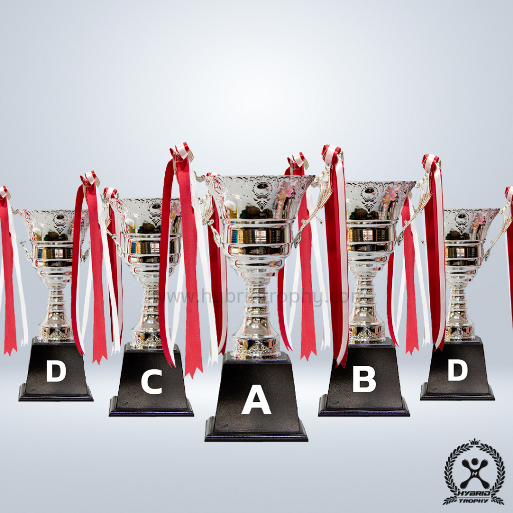 ถ้วยรางวัลโลหะอิตาลี HYB-B53 สีเงิน (Silver) สินค้าพร้อมจัดส่งภายใน 10 วัน แถมริบบิ้นทุกใบ ไม่ ...