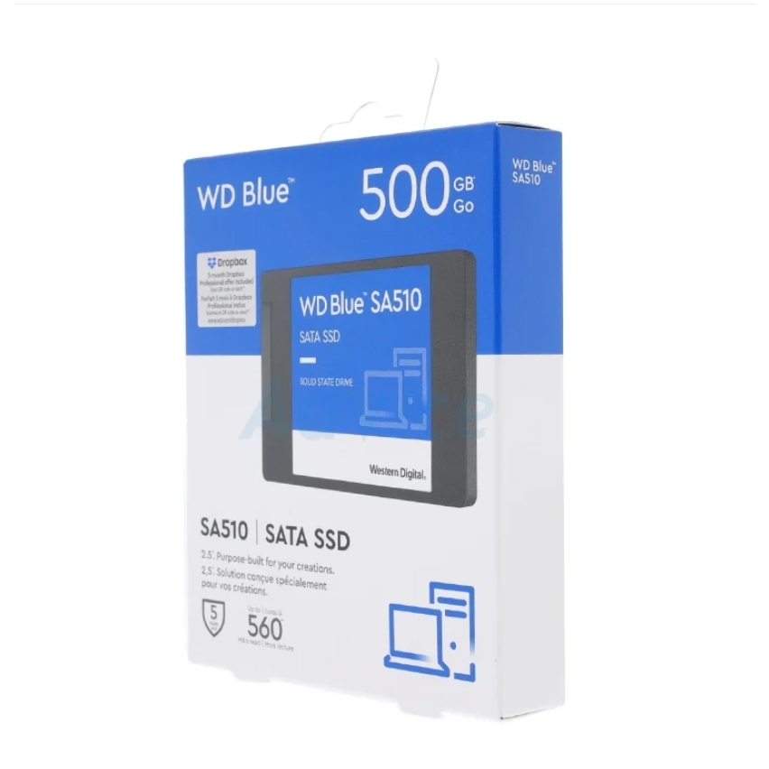 500 GB SSD SATA WD BLUE SA510 (WDS500G3B0A) 3D NAND | Shopee Thailand