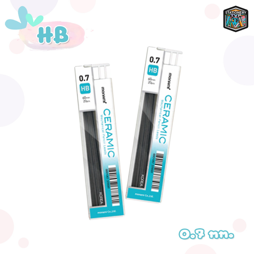 ไส้ดินสอ Monami รุ่น Ceramic ไส้ดินสอกด เซรามิก HB / 2B ( 1 หลอด ) | Shopee Thailand