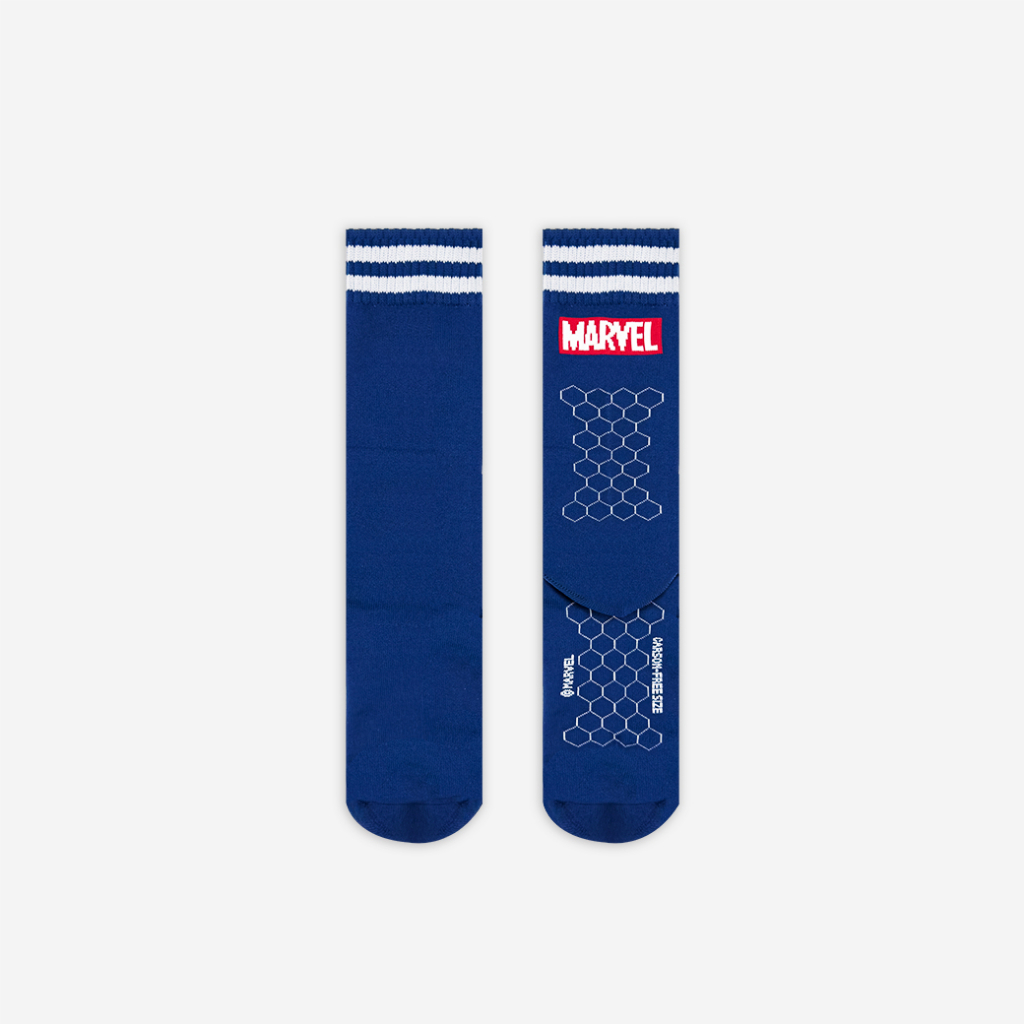 ถุงเท้าข้อยาว | Carson kids | Marvel | สี : แดง,กรมท่า | Shopee Thailand