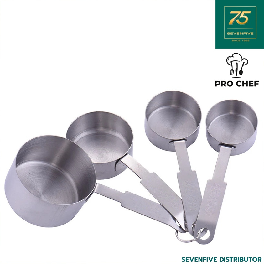 PRO CHEF ช้อนตวง ที่ตวง ตวงแป้ง ตวงน้ำตาล ที่ตวง ถ้วยตวง ชุดช้อนตวง ...
