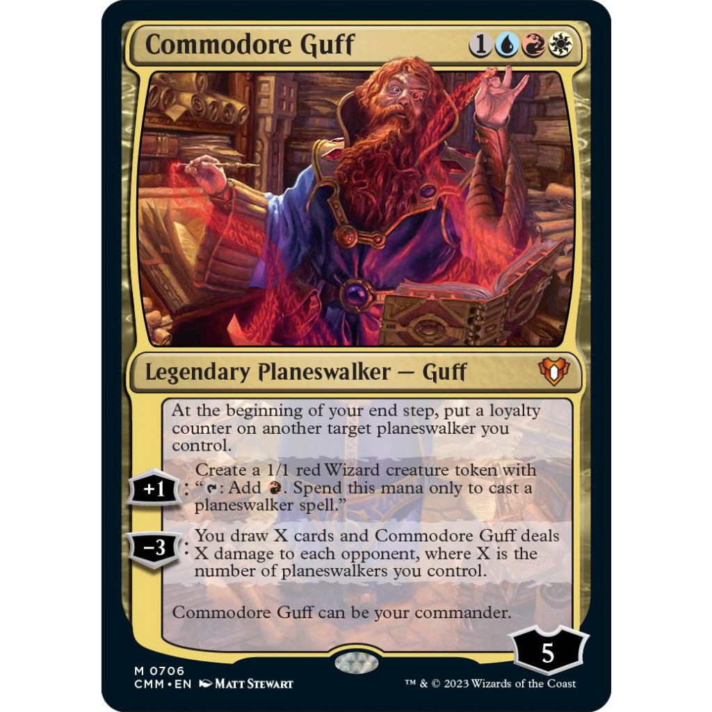 Commodore Guff การ์ด Magic The Gathering ของแท้ จากชุด Commander ...