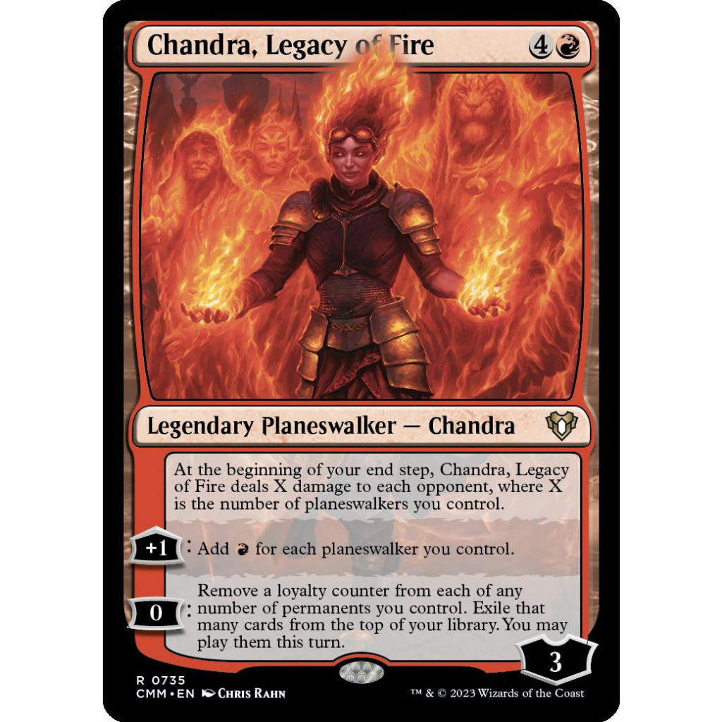 Chandra, Legacy of Fire การ์ด Magic The Gathering ของแท้ จากชุด ...