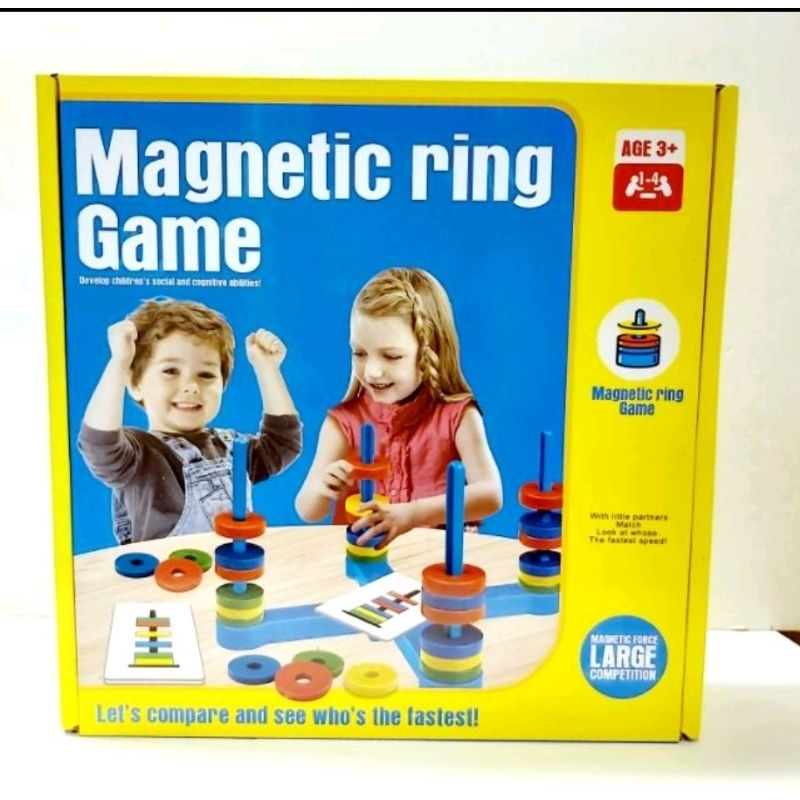 เกมเรียงห่วงแม่เหล็ก Magnetic Ring Game | Shopee Thailand