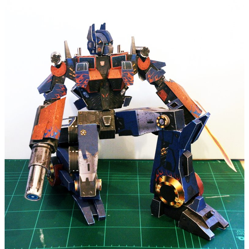 Optimus prime โมเดลกระดาษ ความสูงขนาด 20 ซม #Paper model พร้อมส่ง ...