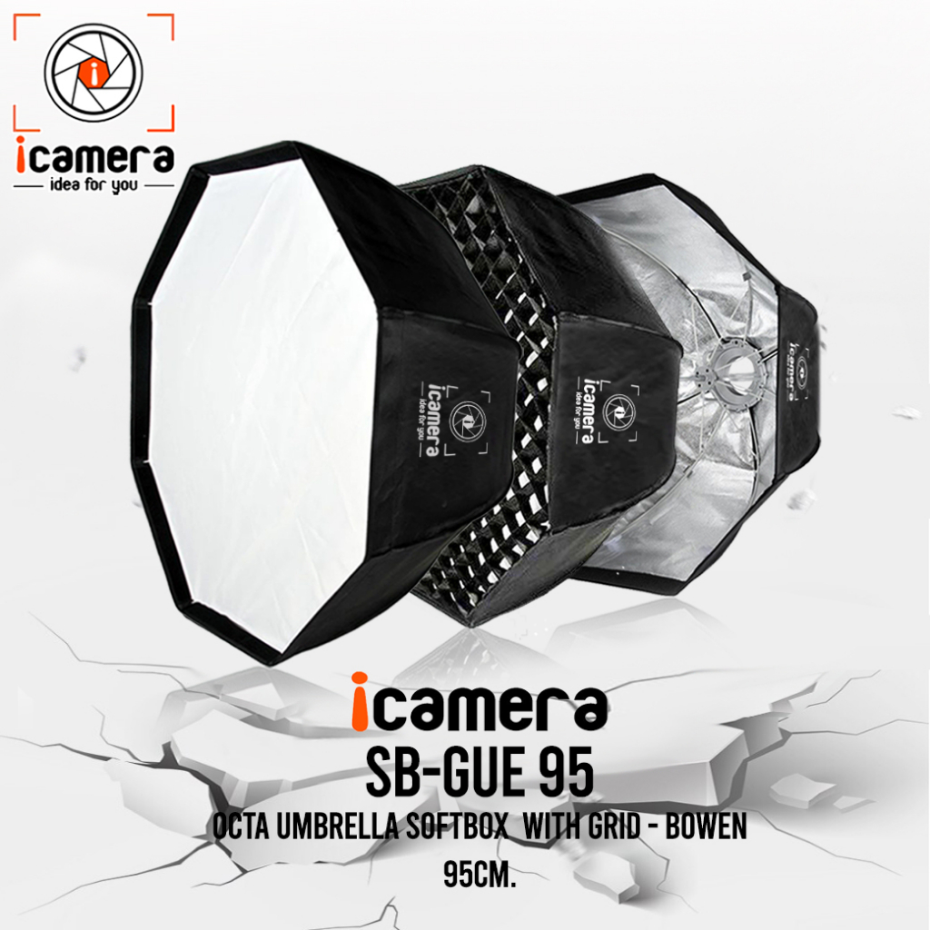 icamera Softbox SB-GUE 95 cm. With Grid - Octa Umbrella Softbox ( Bowen mount ) ซอฟต์บ็อกซ์ ...