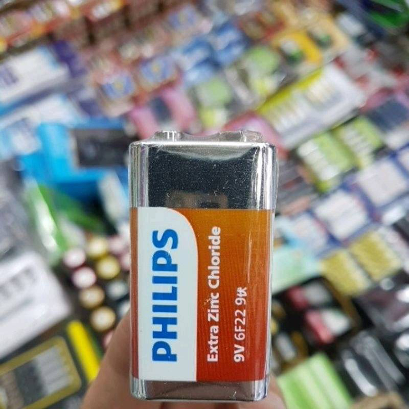 ถ่าน 9V Philips Extra (6F22) ของใหม่ ของแท้ จำนวน 1ก้อน | Shopee Thailand