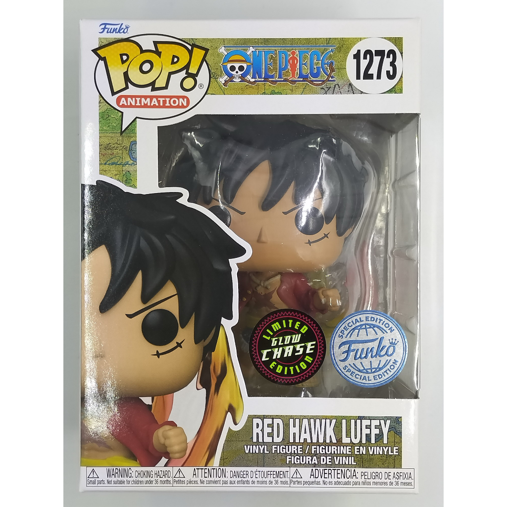 Funko Pop One Piece - Red Hawk Luffy [Chase / เรืองแสง] #1273 | Shopee ...
