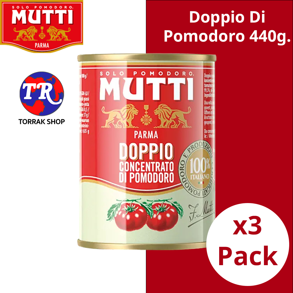 Mutti Doppio Di Pomodoro 440g มะเขือเทศบดละเอียดเข้มข้น แพ็ก 3 | Shopee ...