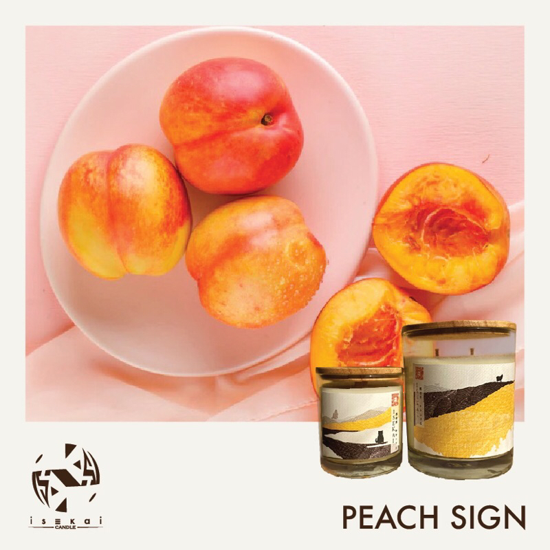 Isekai Candle กลิ่น Peach Sign | Shopee Thailand