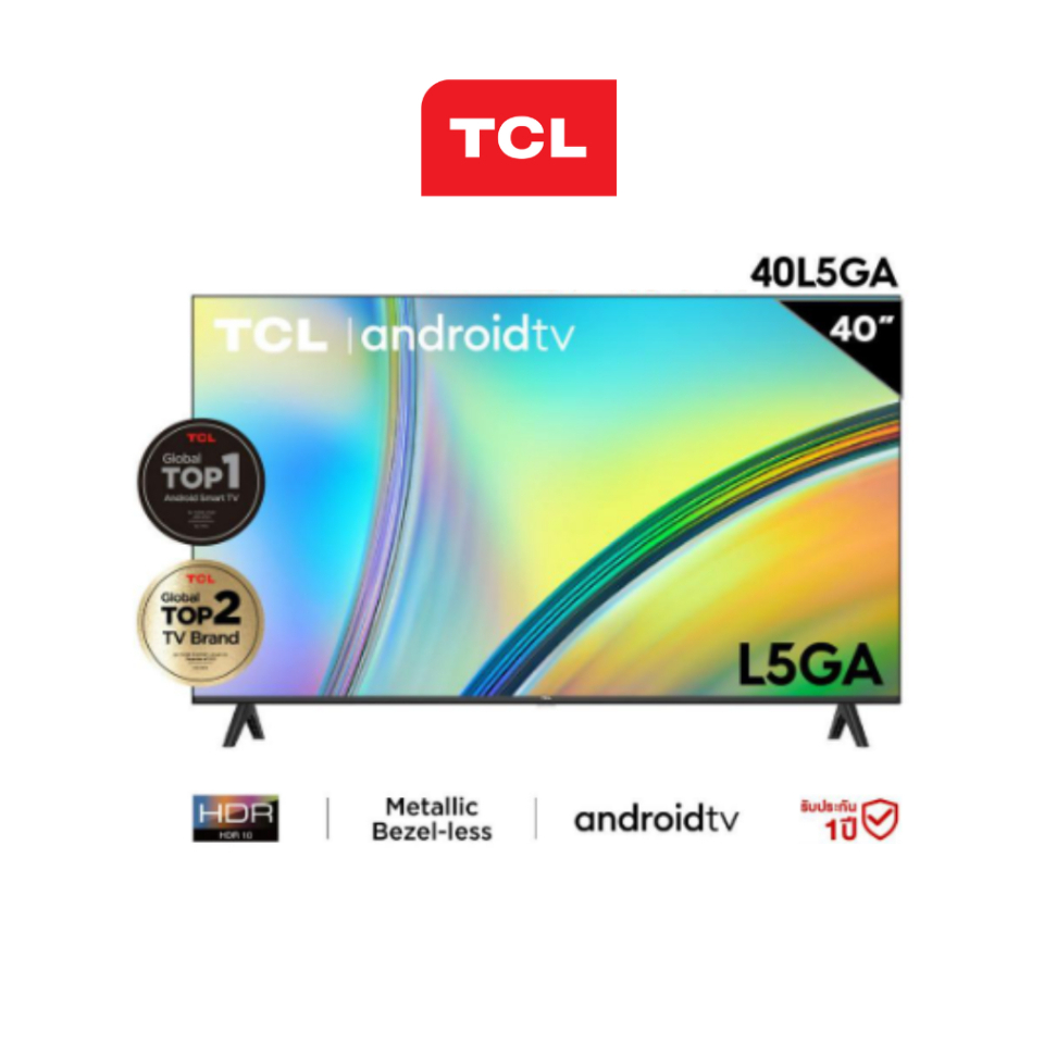 [New 2023] TV TCL 40 นิ้ว FHD 1080P Android 11.0 Smart TV รุ่น 40L5GA ...