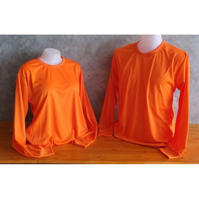 เสื้อแขนยาวคอกลมสีล้วน2xl-3xl-5xl | Shopee Thailand