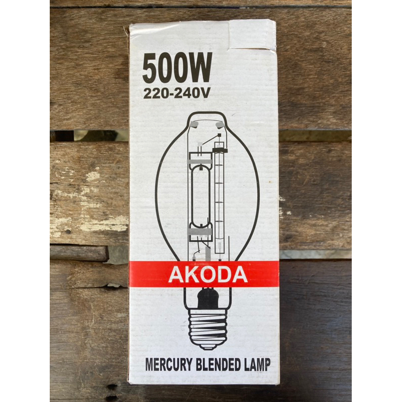 หลอดไฟ Mercury Blended Lamp 500W หลอดไฟต่อตรง หลอดตะเกียบ หลอดแสงจันทร์ ...