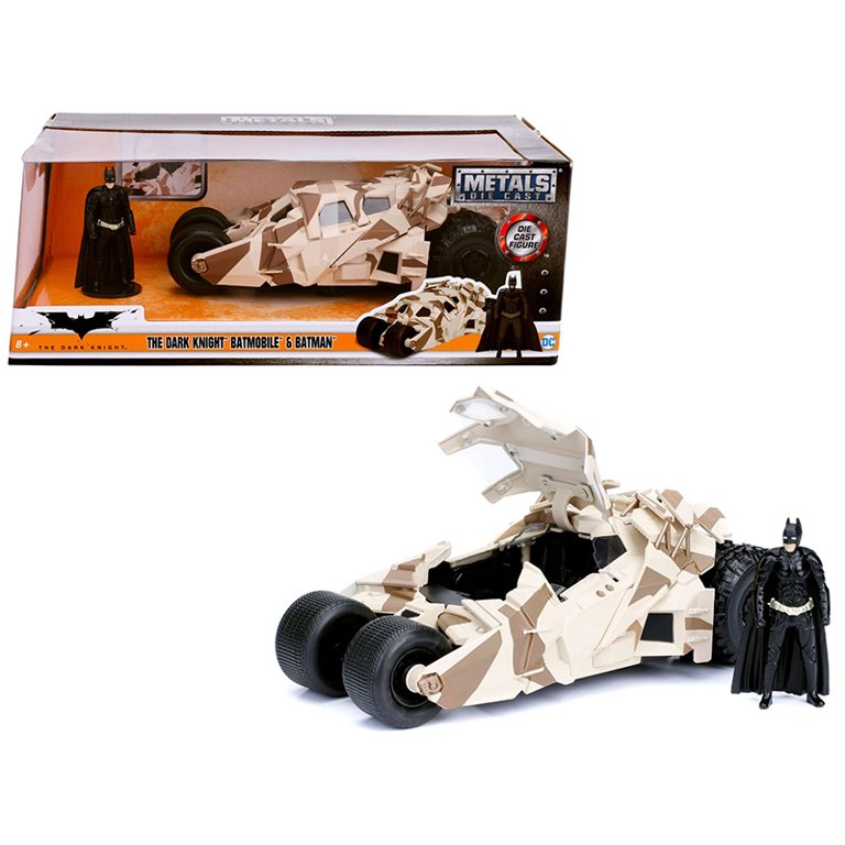 Jada Diecast Metal 1:24 Scale Batman Vehicle Batmobile Dark Knight CAMO ...