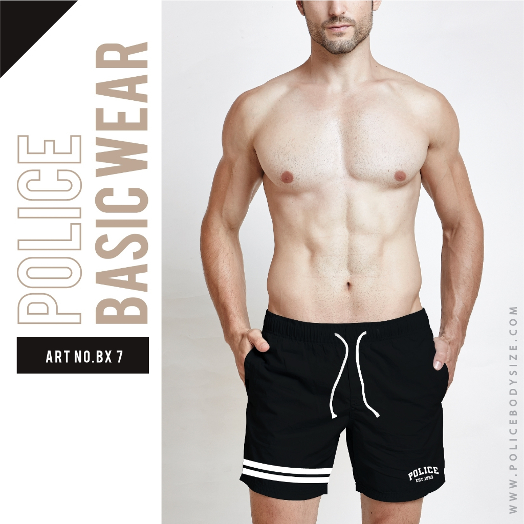 กางเกง Boxer Police สีกรม ดำ (BX7) | Shopee Thailand