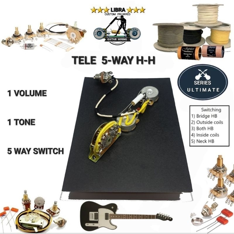 LIBRA TONE วงจรกีต้าร์ไฟฟ้า TELE 5-WAY H-H ( 1 VOLUME 1 TONE 5-WAY ...