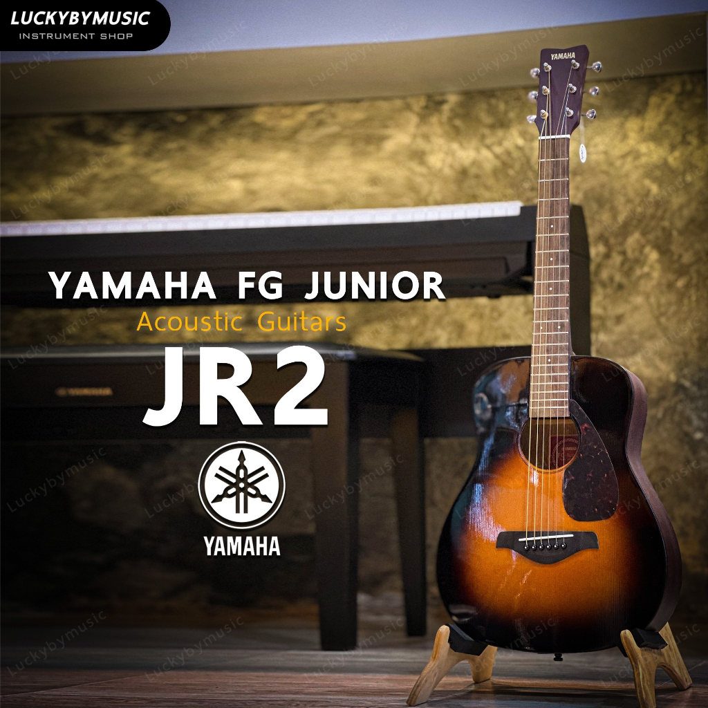 (รับประกันของแท้) กีต้าร์โปร่ง Yamaha JR2 ทรง FG ขนาด 34 นิ้ว กีตาร์โปร่ง ยามาฮ่า ขนาดพกพาง่าย ...