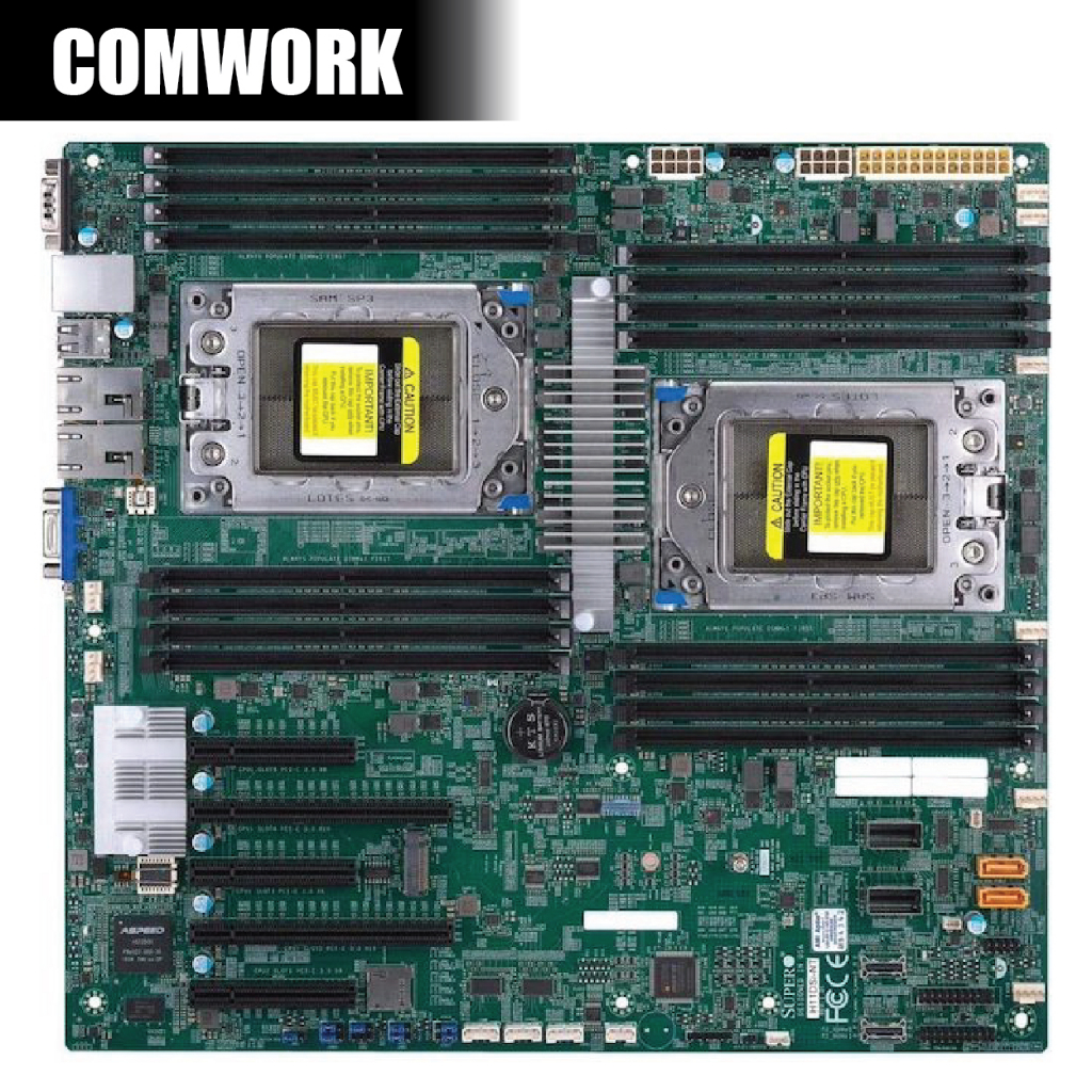 เมนบอร์ด SUPERMICRO H11DSi DUAL AMD EPYC WORKSTATION SERVER MAINBOARD ...