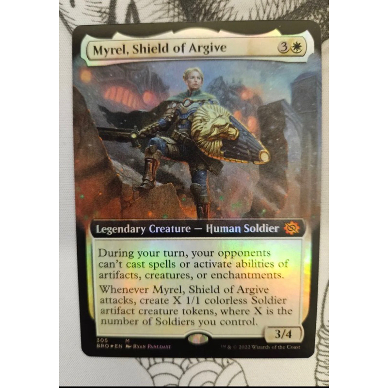 การ์ด MTG Myrel, Shield of Argive Foil White Magic the Gathering EDH ...