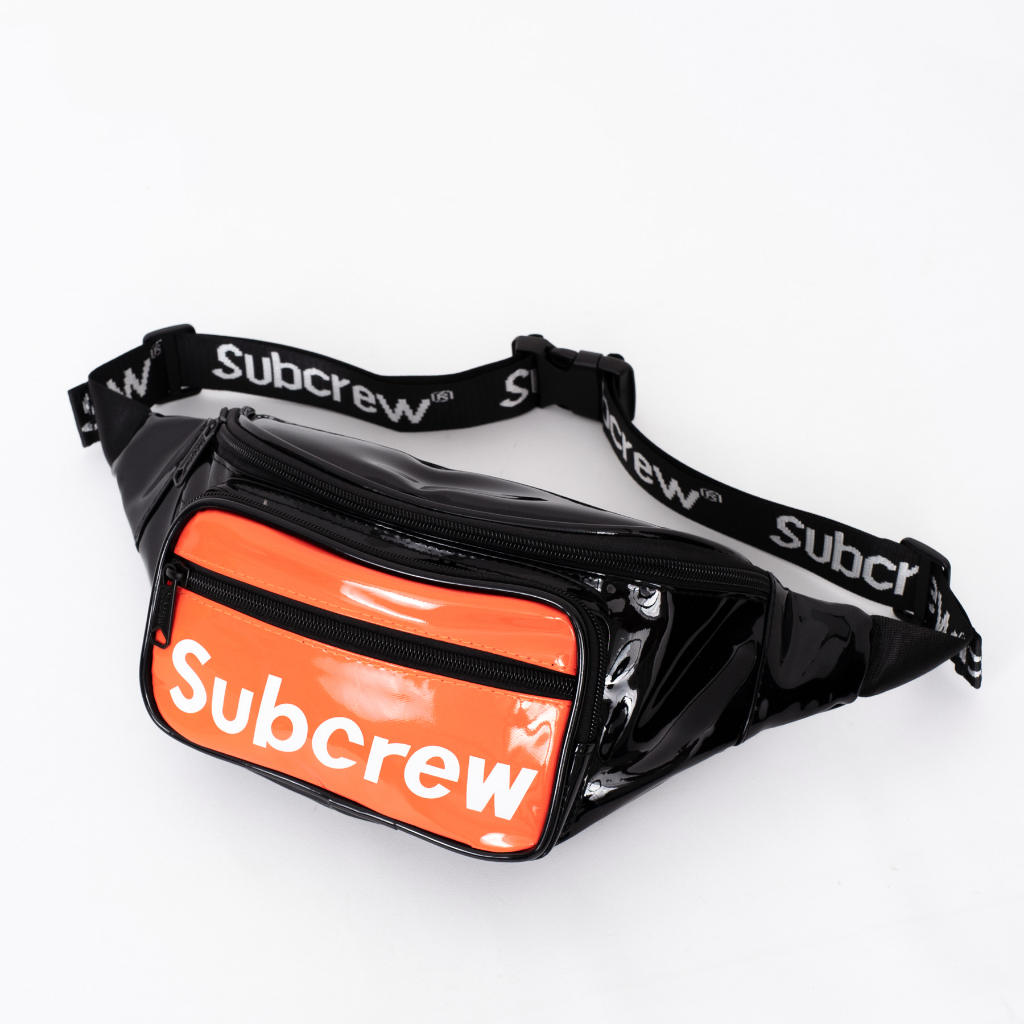 Subcrew กระเป๋าสะพายคาดอกผู้ชาย 3 ช่องซิป งานหนังแก้ว เท่ห์มีสไตล์ ...