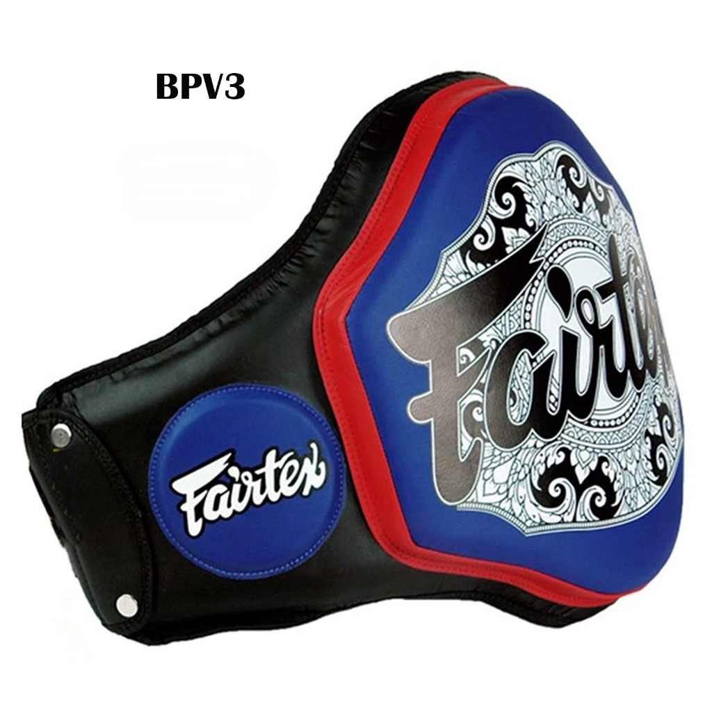 Fairtex Belly Protector BPV3 Blue-Black Training Muay Thai MMA K1 เป้า ...