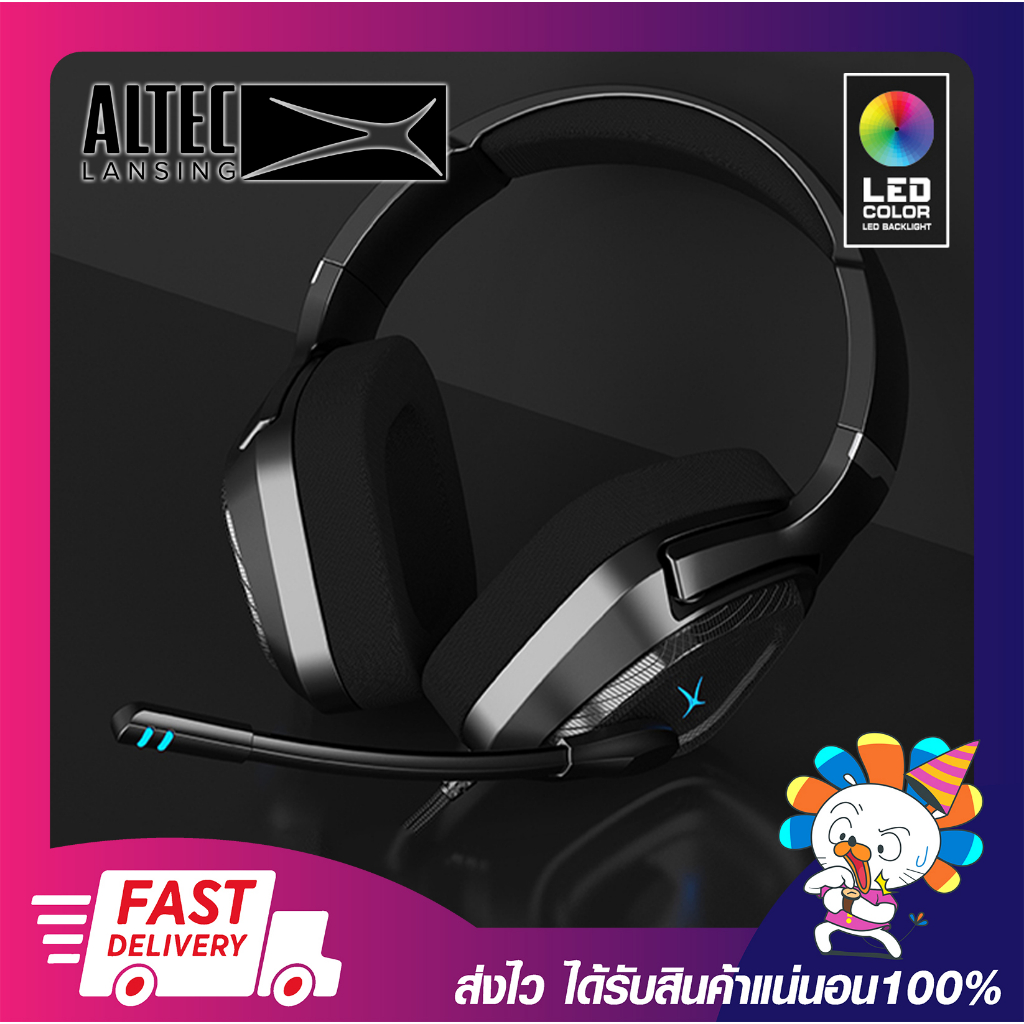 Altec Lansing ALGH9604 Gaming Headset Jack 3.5mm+USB RGB Right สีดำ ของแท้ ประกัน 2 ปี | Shopee ...